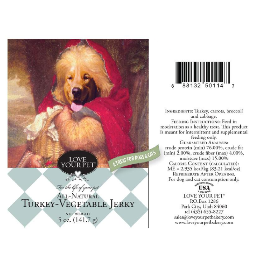Free-Range Turkey & Vegetable Jerky for Dogs & Cats | Healthy, Natural ...